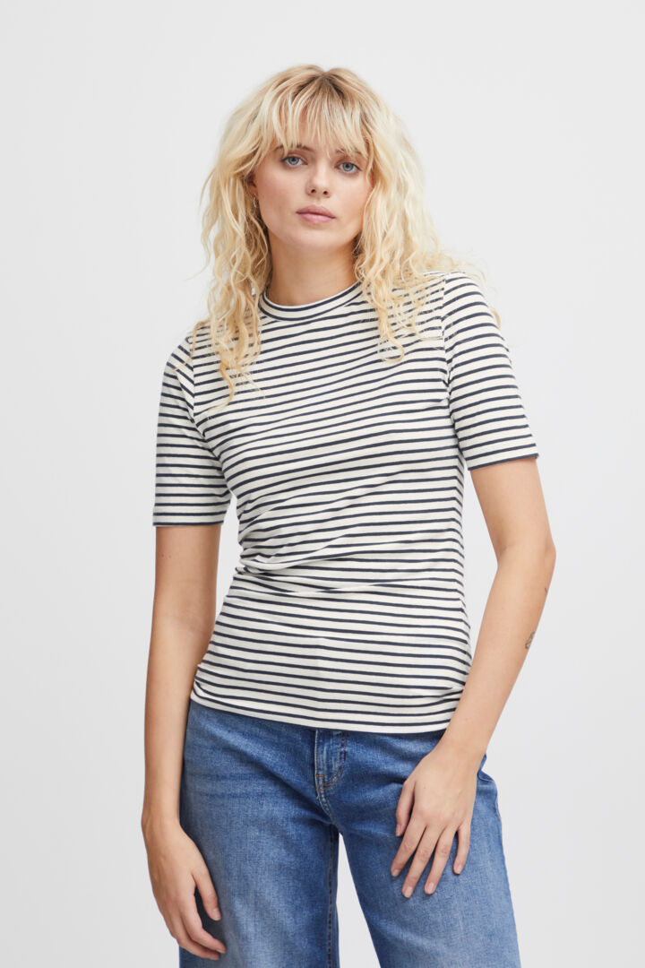 MIRYA T-SHIRT (TOTAL ECLIPSE STRIPE) | Love Cherish | T-Shirt