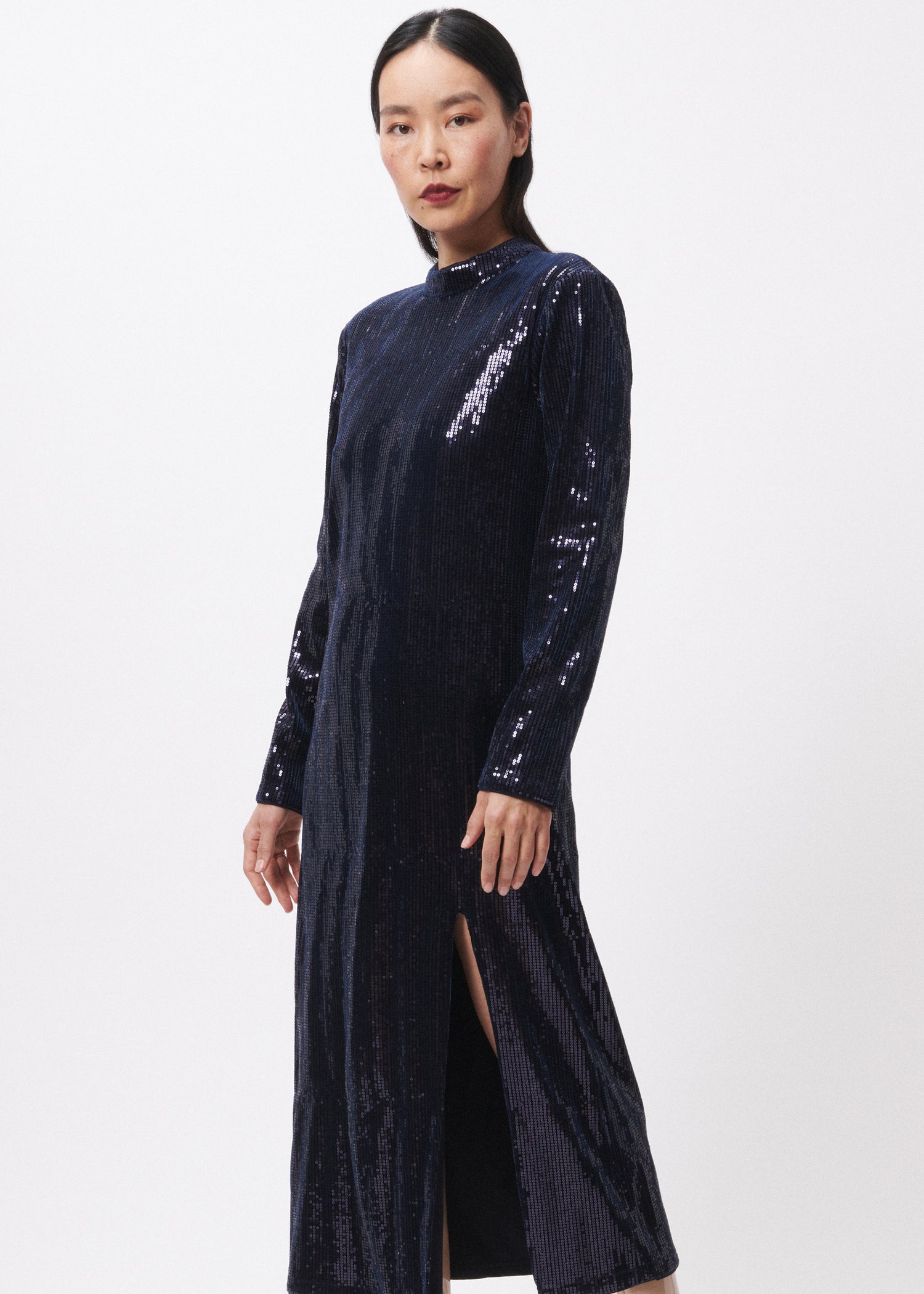 MADY SEQUIN DRESS (MARINE BLUE) | Love Cherish | Dress