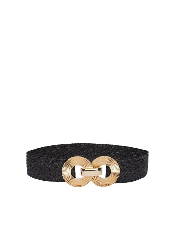 KIA STRAW WAIST BELT (BLACK) | Love Cherish | Belt